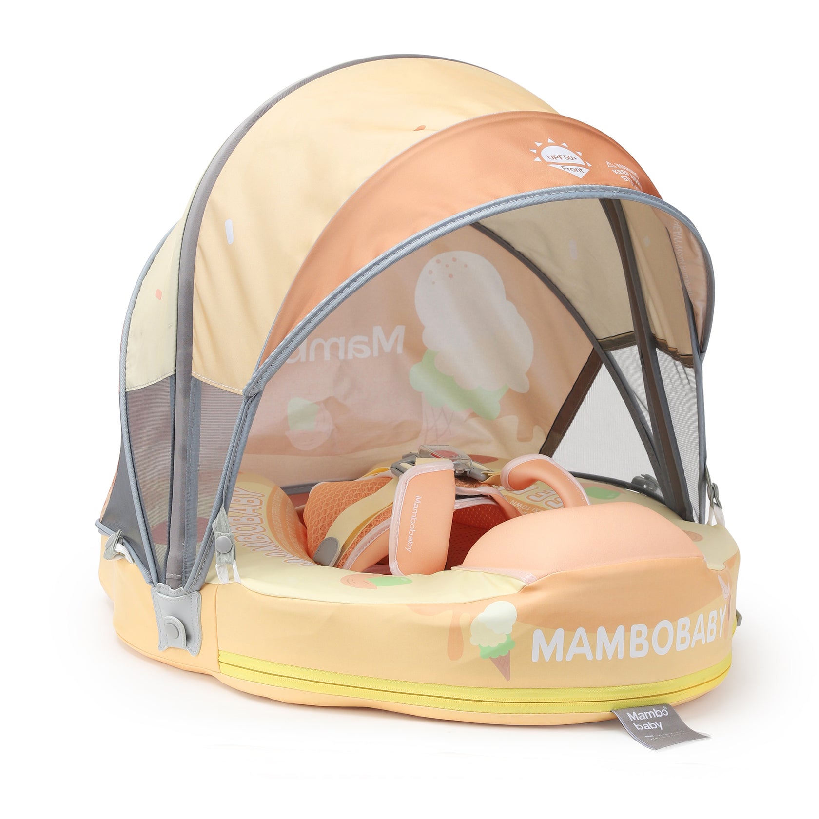 Mambobaby Swim Float with Canopy for 3-24 months Ice Cream – Mambobaby Shop